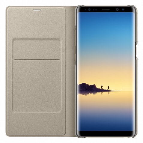 Samsung Galaxy Note 8 LED View Cover Gold | vind de beste prijs bij ...